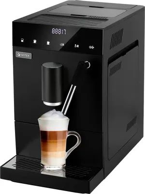 Кофемашина Vitek Metropolis VT-8701, черный купить на OZON по низкой цене (1897548754)