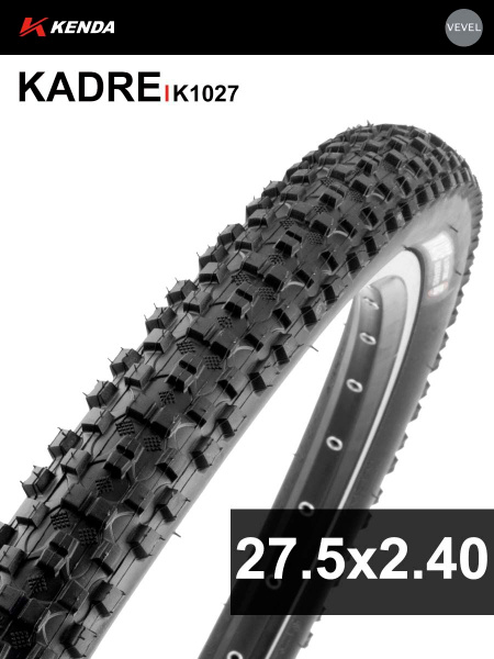 Покрышка велосипедная KENDA KADRE K1027 27,5х2,40 (60-584), грязевой ...