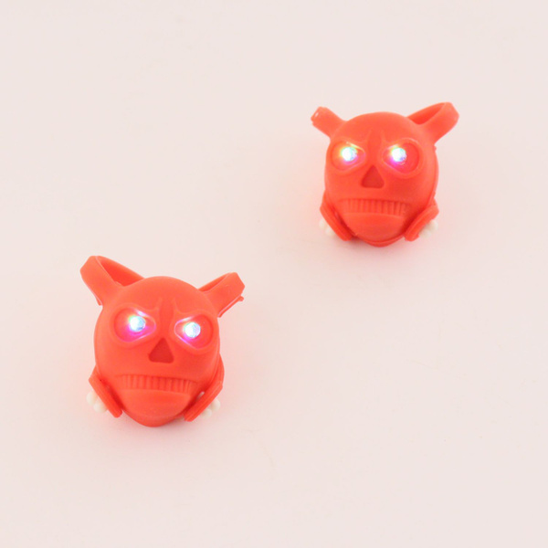 Габаритные огни на руль велосипеда (вставки) (красный/белый, черепки ...