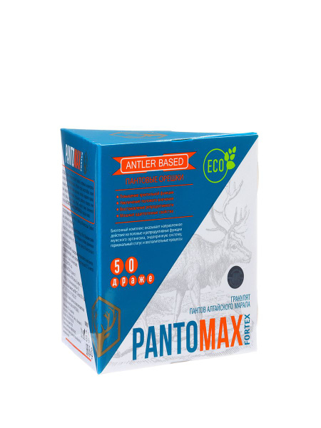 Pantomax Fortex драже-орешки для мужского здоровья, 50 драже купить на ...