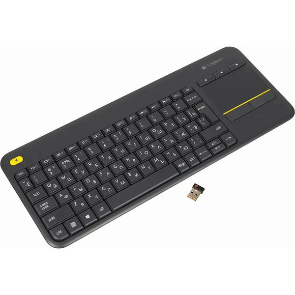 Logitech Клавиатура для SmartTV Wireless Touch K400 Plus Black (920-007147) купить на OZON по ...