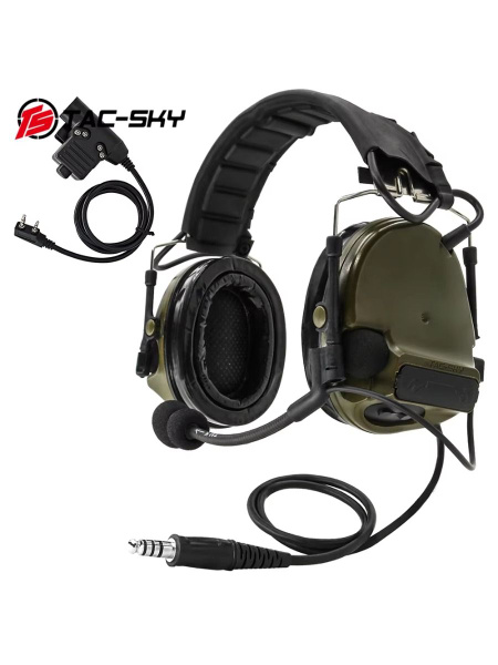 Наушники Вкладыши TS TAC-SKY Тактическая гарнитура C3 Проводное ...
