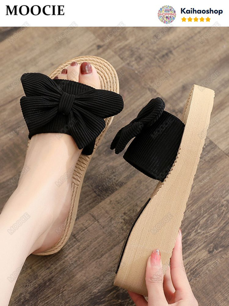 Пантолеты Женский MOOCIE, размер 35 Искусственная кожа Толстая подошва Без застёжки Лето купить ...