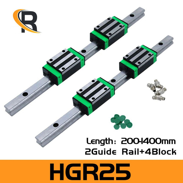 Квадратная линейная направляющая,2шт HGR25/HGR30 300-1400 мм + 4шт ...