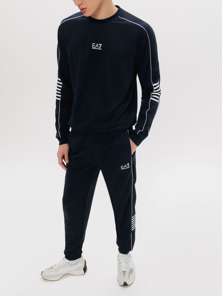 Брюки Мужской EA7 темно-синий Полиэстер Повседневный, размер 50, 52 На любой сезон Китай купить ...