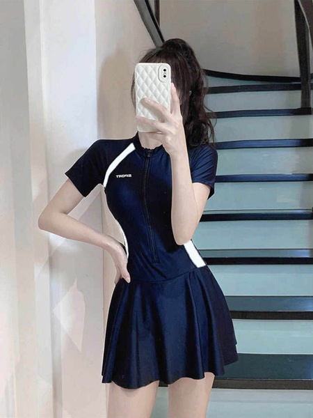 Купальник слитный Женский SYJWY белый, размер 42 SUP-серфинг, Аквааэробика Китай Без застежки ...