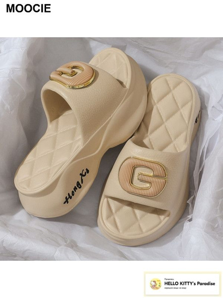 Шлепанцы Женский MOOCIE, размер 36, 37 EVA Круглый нос, Толстая подошва Без застёжки Лето купить ...