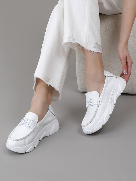 Туфли Женский Covani Натуральная кожа, размер 39 Без каблука 7 слиперы Россия Без застёжки ...