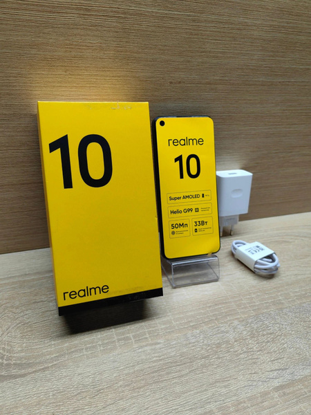 Смартфон realme 10 RMX3630 128 ГБ 8 ГБ Черный OLED/AMOLED 2 SIM купить ...