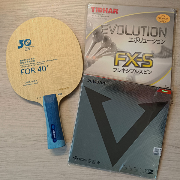 Ручная сборка! Yinhe V14 pro ALC + Tibhar Evolution FX-S + Xiom vega pro / Ракетка для ...
