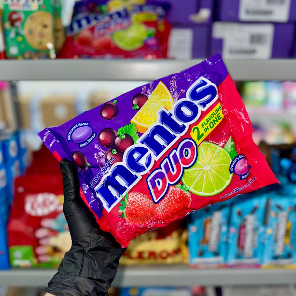 Жевательные конфеты Mentos Duo/Ментос дуо двойной вкус (100 шт) купить на OZON по низкой цене ...