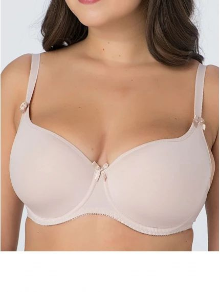 Бюстгальтер Женский AMITEYA классическая чашка, мягкая чашка на каркасе, размер 80C серебристый ...