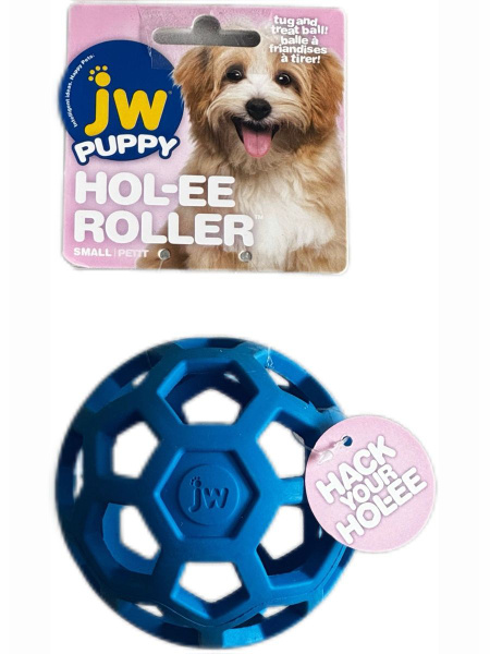 JW Puppy Hol-ee Roller Small,игрушка для собак7.6см(синий) купить на ...