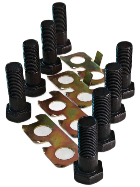 Ремкомплект крепления маховика ЯМЗ (болт 8 шт, пластина 4шт), 236 ...