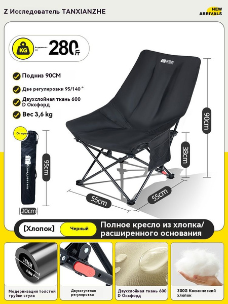 TAN XIAN ZHE Кресло раскладное55*55*90CM см купить на OZON по низкой ...