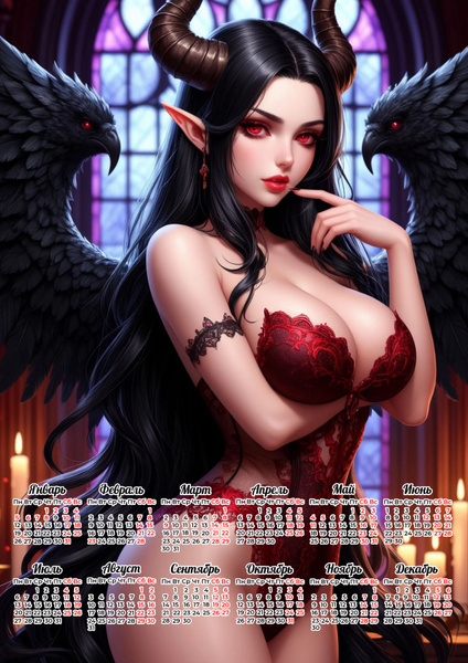 Календарь "Красивые девушки. Аниме 18+" на 2026, формат А4 с ламинацией купить на OZON по низкой ...