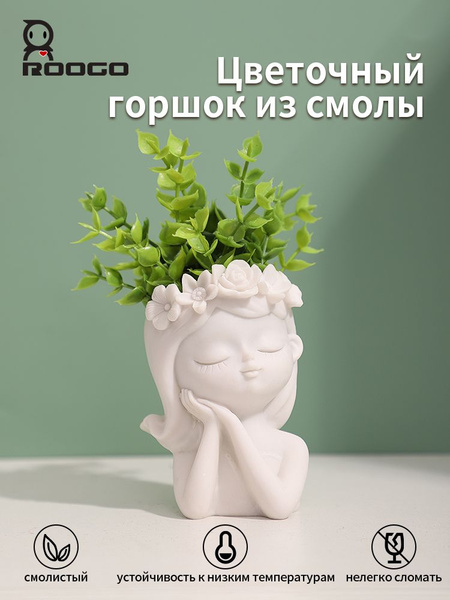 ROOGO Кашпо, 11 см х 7 см х 8 см, 0.85 л, 1 шт купить на OZON по низкой ...