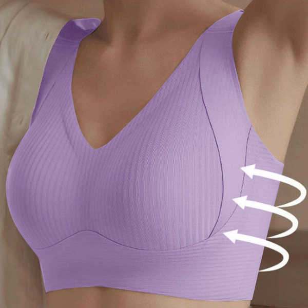 Топ-бюстье Женский Aueoeo, размер 52 пастельно-сиреневый Нейлон Повседневный Китай Застежка BOA ...