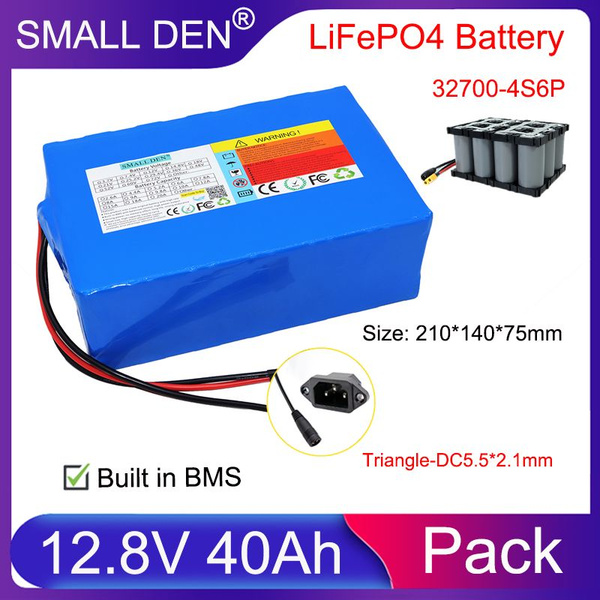 Новый аккумулятор 12.8V 40Ah Lifepo4 4S6P 32700 с 40A одним портом сбалансированным источником ...