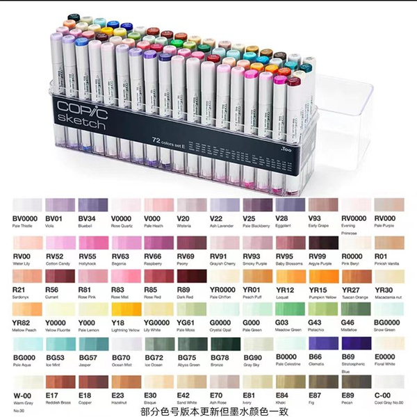 Copic Набор маркеров Спиртовой, толщина: 1 мм, 72 шт. купить на OZON по ...