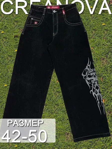 Джинсы Мужской CREANOVA черный Хлопок, размер 48 На любой сезон Повседневный купить c доставкой ...
