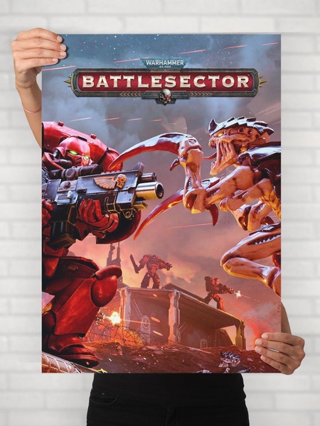 Постер HEAVEN POSTER Люди, Арт Warhammer 40000 Battlesector 1, 61 42 ...