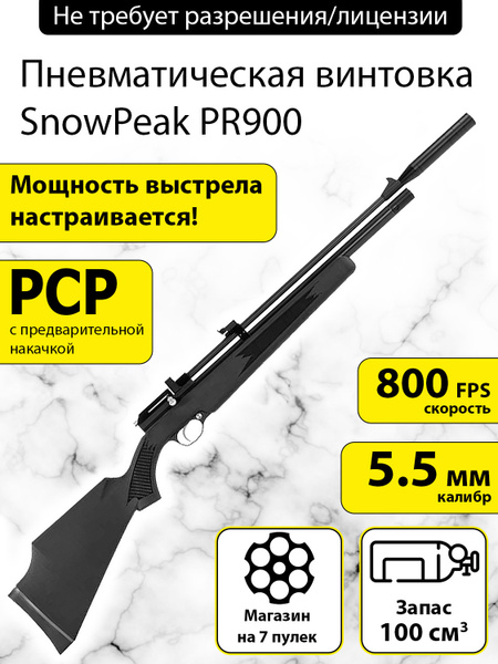 Пневматическая винтовка PR900-GEN2, калибр 5,5, до 3 Дж купить c ...