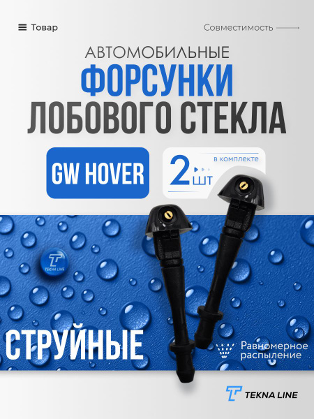 Форсунка омывателя лобового стекла для Great Wall Hover H2, H3, H5 ...