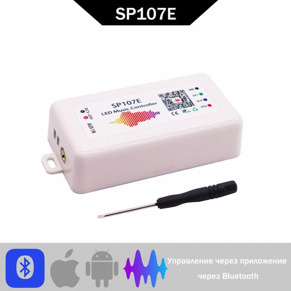 SP107E Музыка Bluetooth Светодиодные пиксели Контроллер приложения для WS2812B WS2812 SK6812 ...