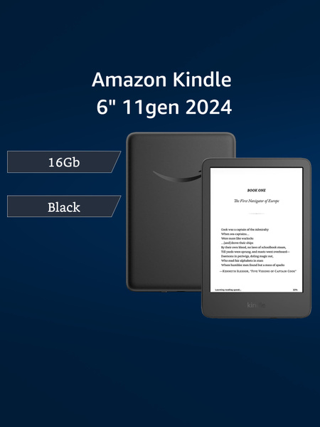 Электронная книга Amazon Kindle kindle E-ink Carta 6, Монохромный 16 ...