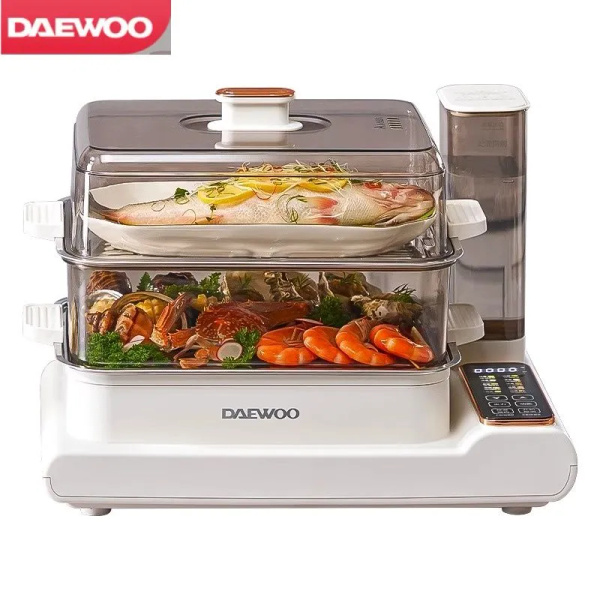 Daewoo Пароварка электрическая DY-ZG03B, белый купить на OZON по низкой цене (1717684634)