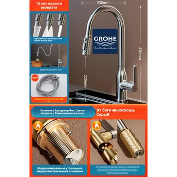 GROHE Новый смеситель для раковины на кухне - купить с доставкой по ...