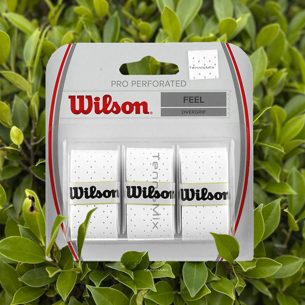 Намотка для теннисной ракетки 3шт Wilson PRO Perforated Овергрип липкий ...