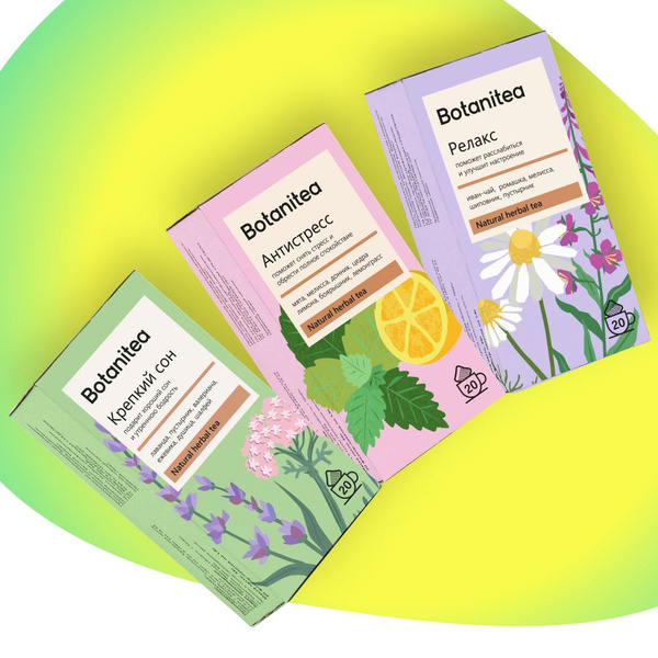 Набор травяного чая Botanitea Подарок себе и ближним в пакетиках