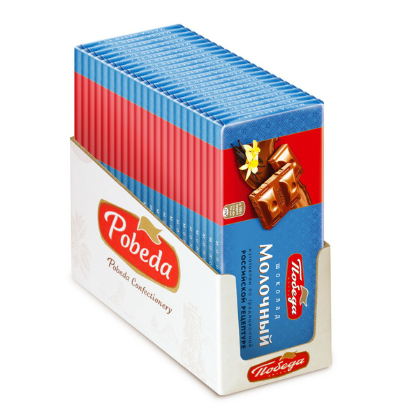 Шоколад Победа вкуса Молочный, 80г/22 шт купить на OZON по низкой цене ...