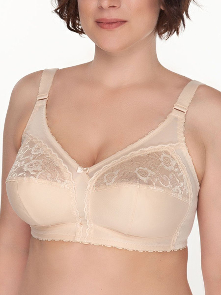 Бюстгальтер Женский Misstyle без косточек, мягкая чашка без каркаса, размер 80I бежевый Беларусь ...