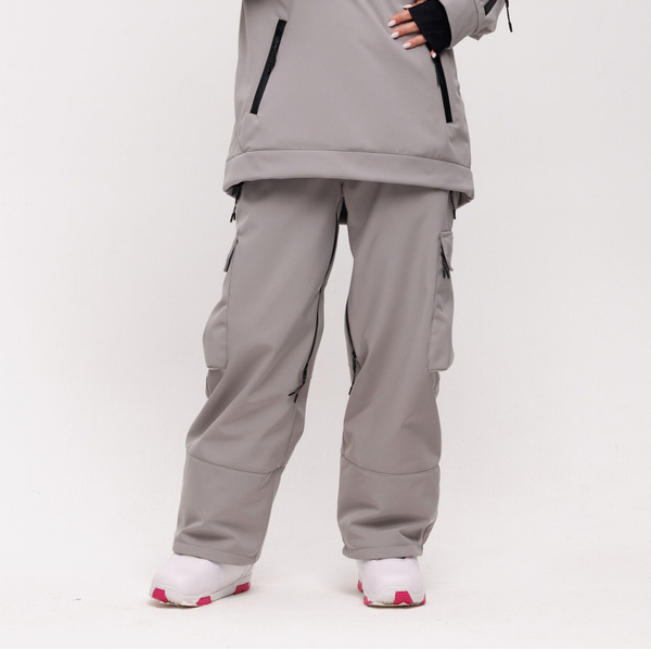 Брюки утепленные Женский, Мужской CHUKCHA светло-серый Softshell Спортивный, размер 40, 42 ...