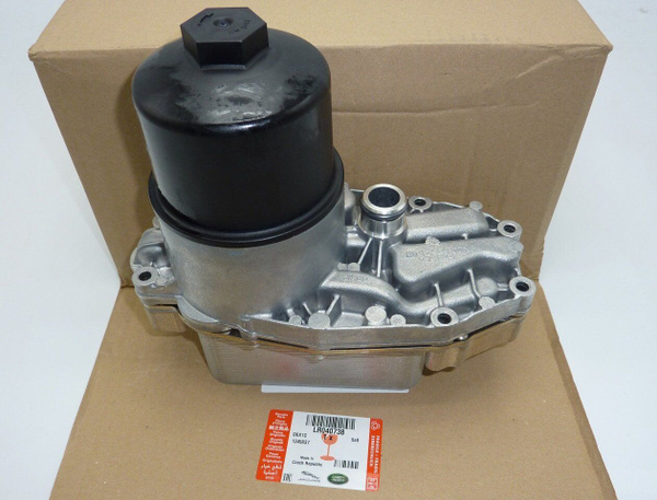 Теплообменник масляный радиатор корпус фильтра Jaguar Land Rover ...