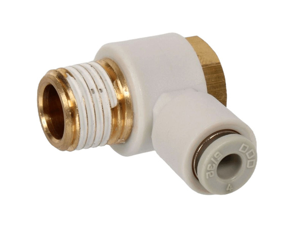 Фитинг угловой поворотный KQ2V-04-02S-1/4 купить на OZON по низкой цене ...