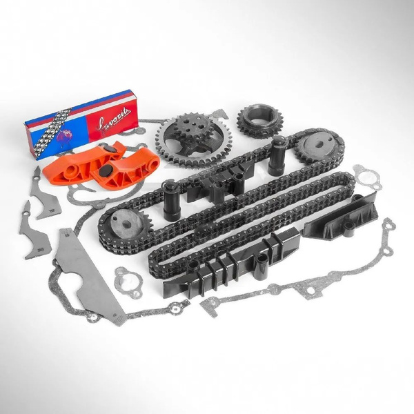 Комплект ГРМ дв. ЗМЗ 405,406,409 Евро-2 70/90 с цепями CZ (Чехия) с башмаком (полный) ИДЕАЛЬНАЯ ...