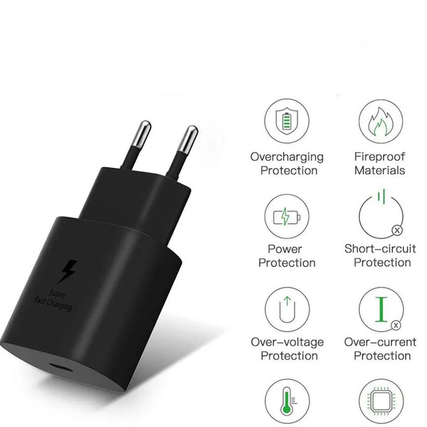 Универсальный блок питания RSJH Samsung 45W, 45 Вт, USB Type-C, SFC ...