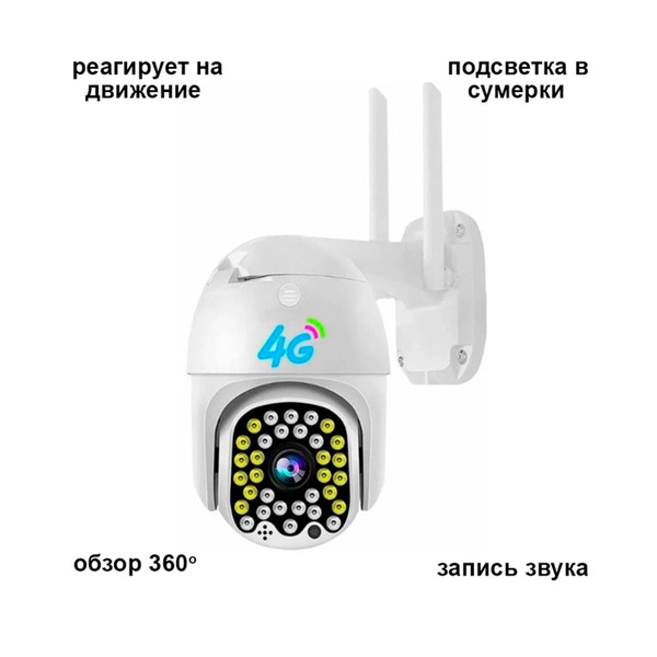 Камера видеонаблюдения DomZone 4G PTZ-камера видеонаблюдения наружная ...
