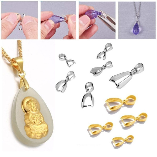 Подвеска Pinch Bail Clip, разъем для изготовления ювелирных изделий, 15 ...