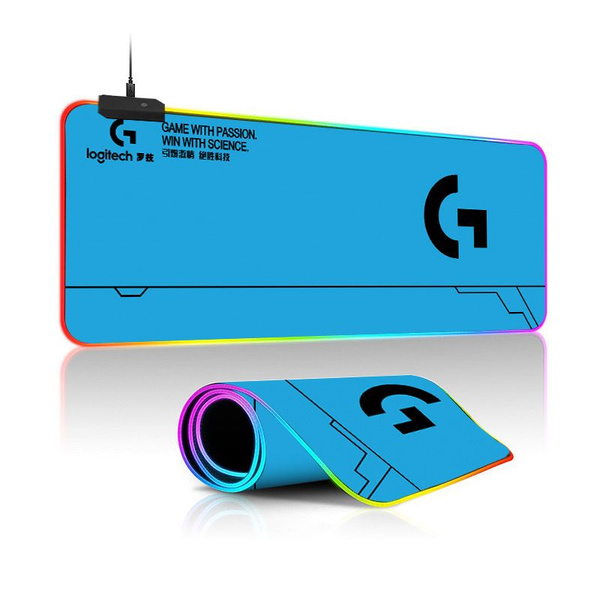 Logitech G Коврик для мыши Игровой светящийся коврик для мыши, XL ...