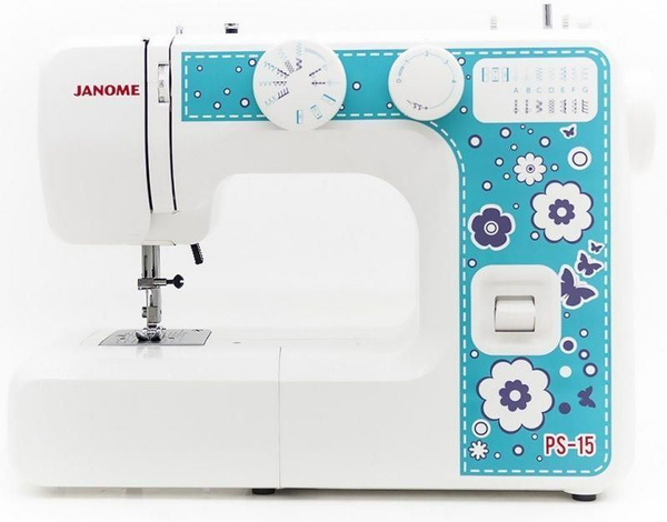Janome Швейная машина Janome PS-15 белый купить на OZON по низкой цене (2014498659)