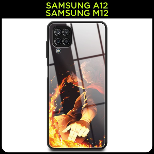 Стеклянный чехол на Samsung Galaxy A12/M12 / Самсунг А 12/М12 с принтом ...