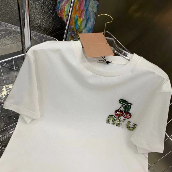 Футболка Miu Miu размер 1 цвет белый купить по выгодной цене в интернет магазине Ozon