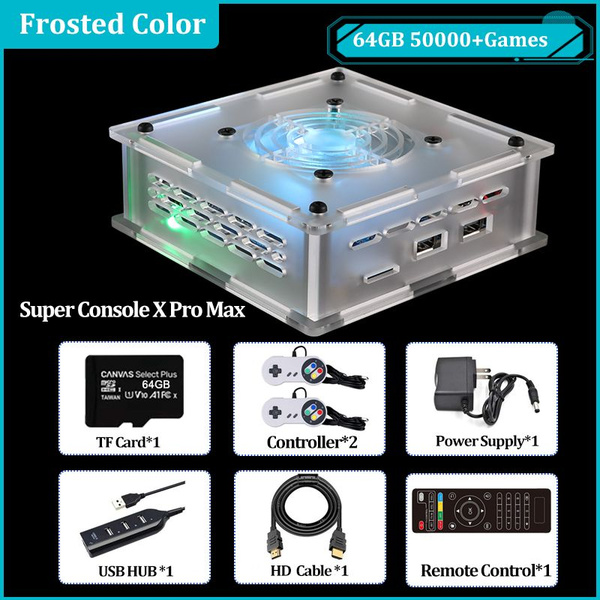 Ретро Wi-Fi Super Console X Pro Max Игровая консоль 4K HD Выход S905X ...