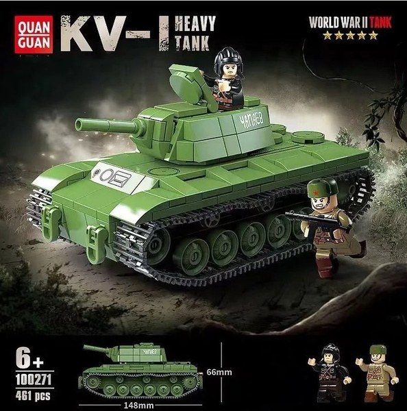 Конструктор советский танк КВ-1, 461 деталей - купить с доставкой по ...