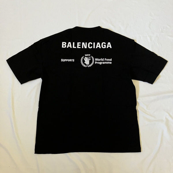 Футболка Balenciaga, размер 52, цвет черный - купить по выгодной цене в ...